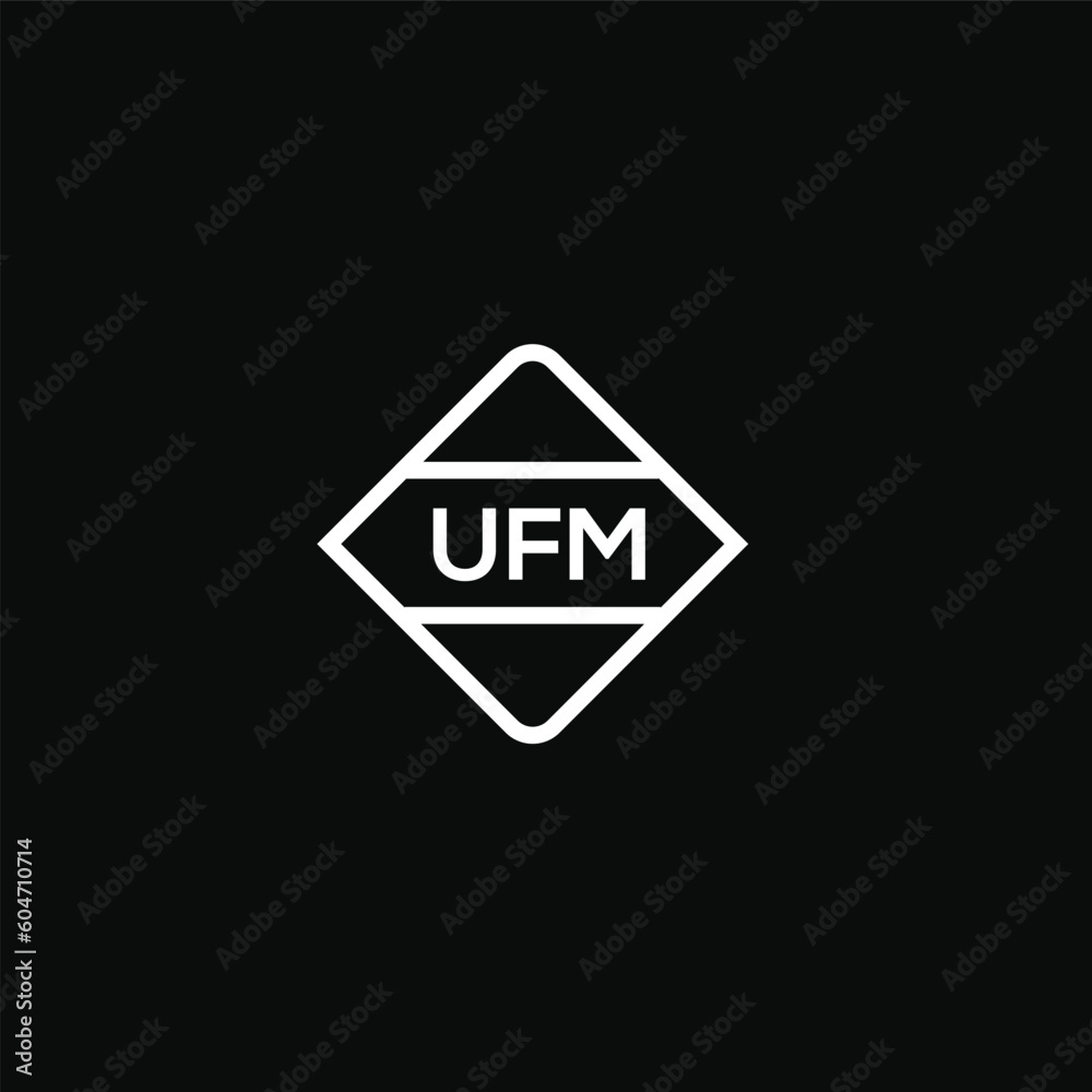 UFM letter design for logo and icon.UFM monogram logo.vector ...