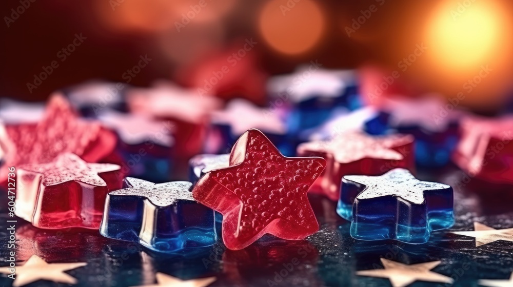 background america independence day candy red and blue, USA flag stars ...