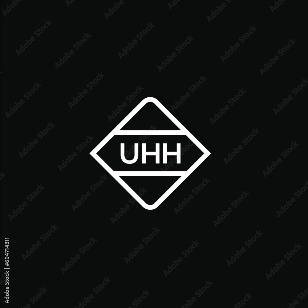 UHH letter design for logo and icon.UHH monogram logo.vector ...