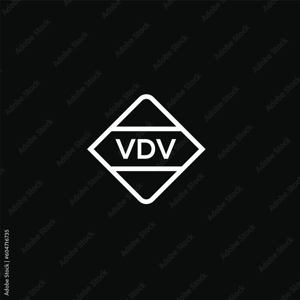 VDV letter design for logo and icon.VDV monogram logo.vector ...