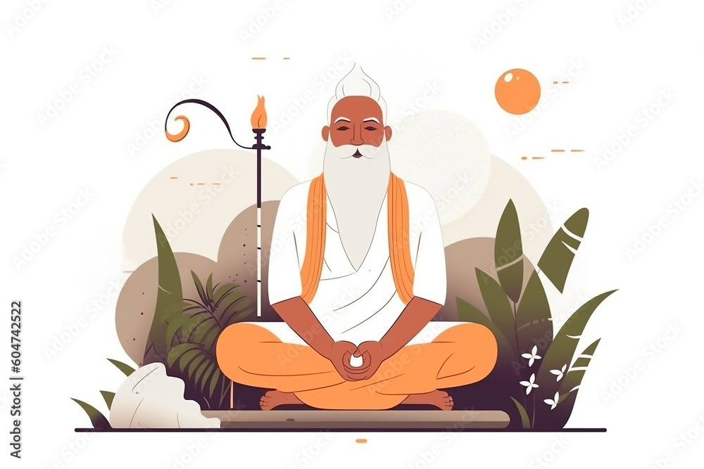 Happy guru purnima. The day on which the first guru was born. The feast ...