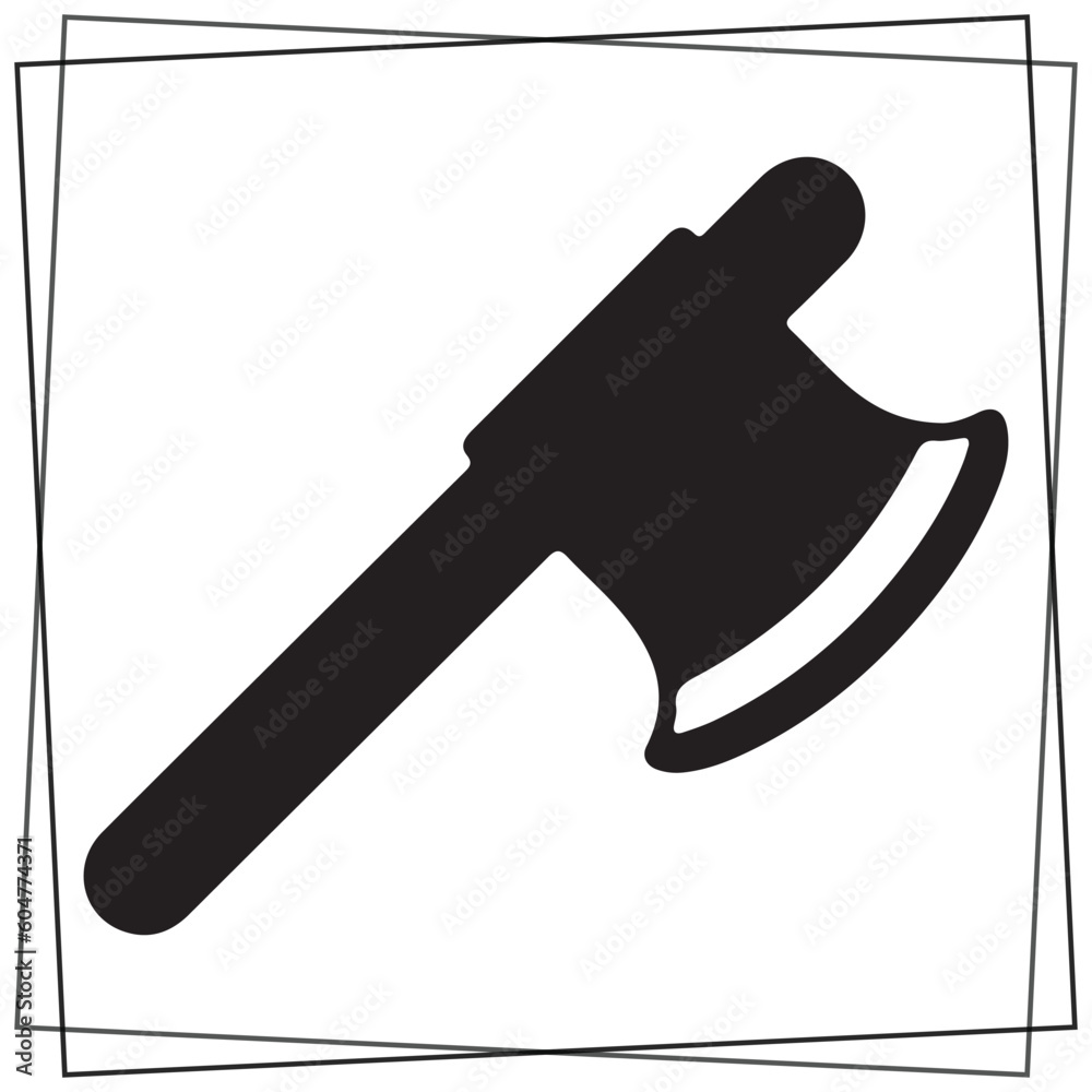 Ax weapon Silhouette, cute Ax weapon Vector Silhouette, Cute Ax weapon ...