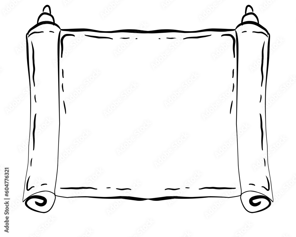 Illustration of classic text box template in black line color. Perfect ...