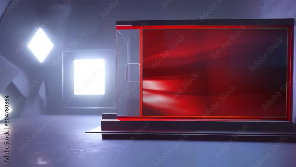 Dynamic and Engaging: 3D Virtual Set Background Loop Stock Video ...