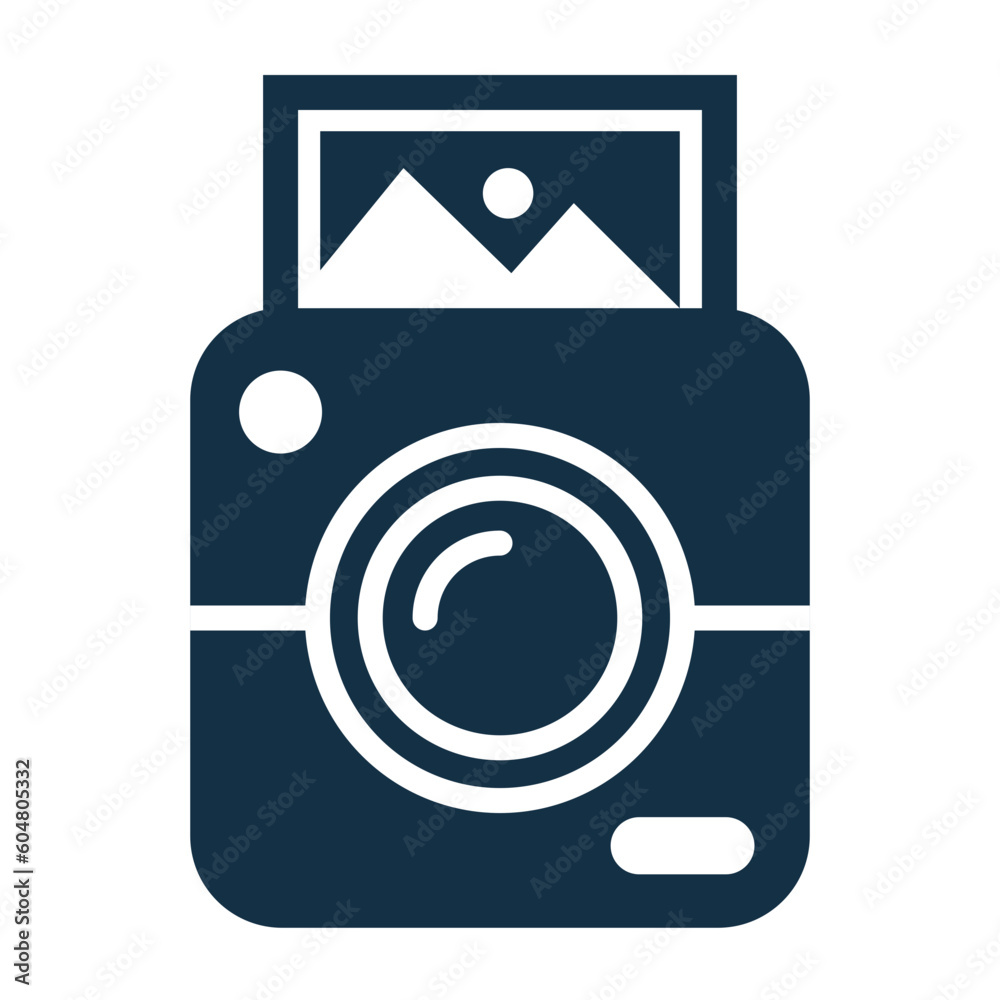 Polaroid Camera Device Solid Color Icons and Symbol Png Svg Illustrator ...