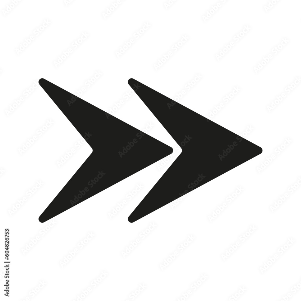 Vetor de Arrow icon pointing sideways. A simple and sleek icon ...