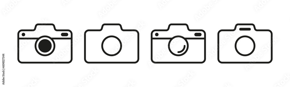 Set of camera icons. A versatile collection of icons representing ...