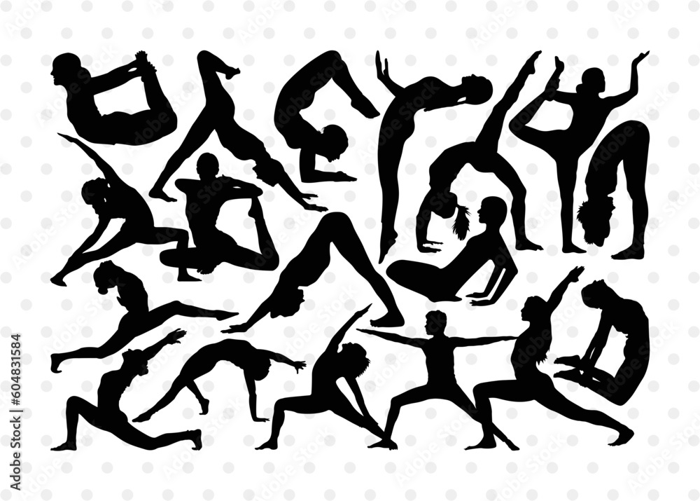 Yoga SVG Cut Files | Yoga Silhouette | Yoga Pose Svg | Meditation Svg ...