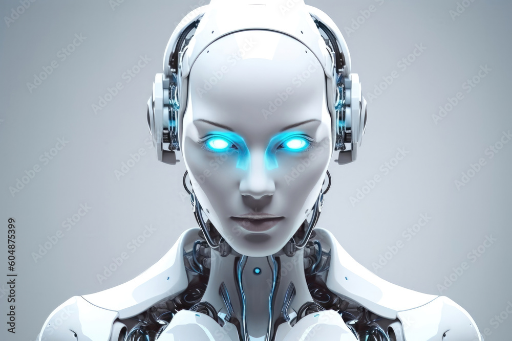 Beyond Human: A Glimpse into the Future with a Portrait of a White ...