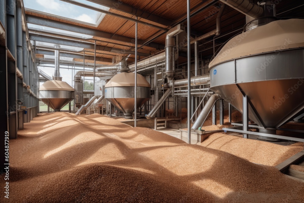 bioenergy and biomass production facility, with machinery and equipment ...