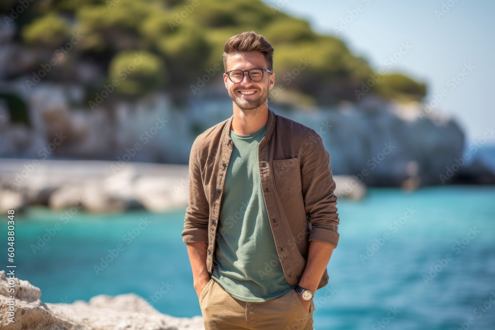 Group portrait photography of a glad boy in his 30s wearing comfortable ...