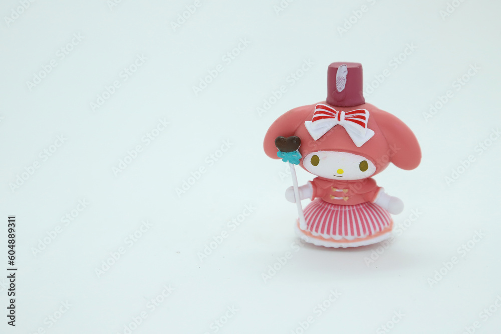 My Melody with striped dress, hat and magic wand. Animated character ...