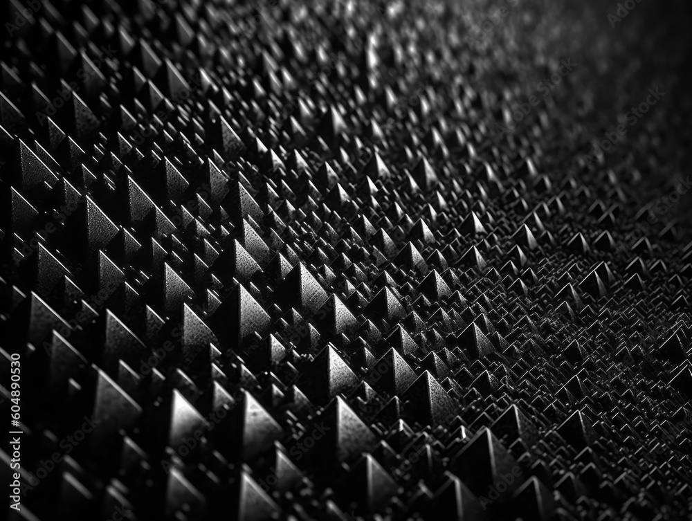 Futuristic abstract pyramid geometric dark black background created ...