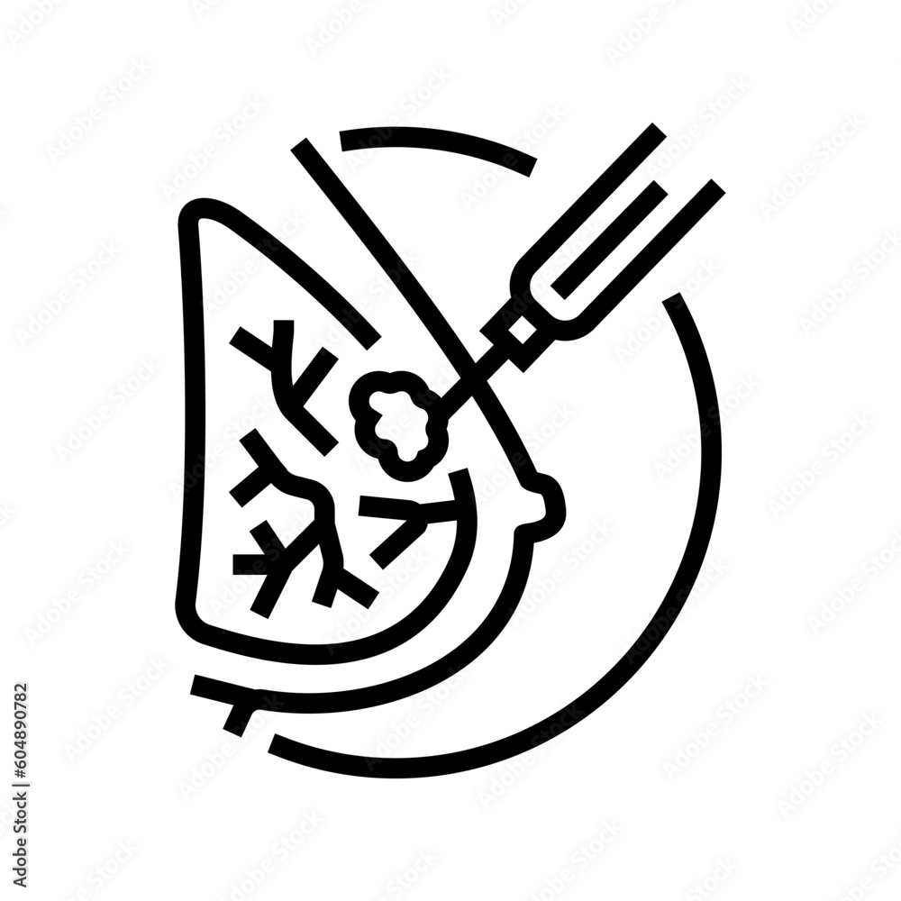 breast biopsy surgery line icon vector. breast biopsy surgery sign ...