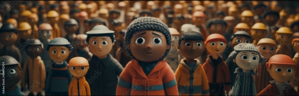 Diversity Equality and inclusion concept: A group of people from many ...