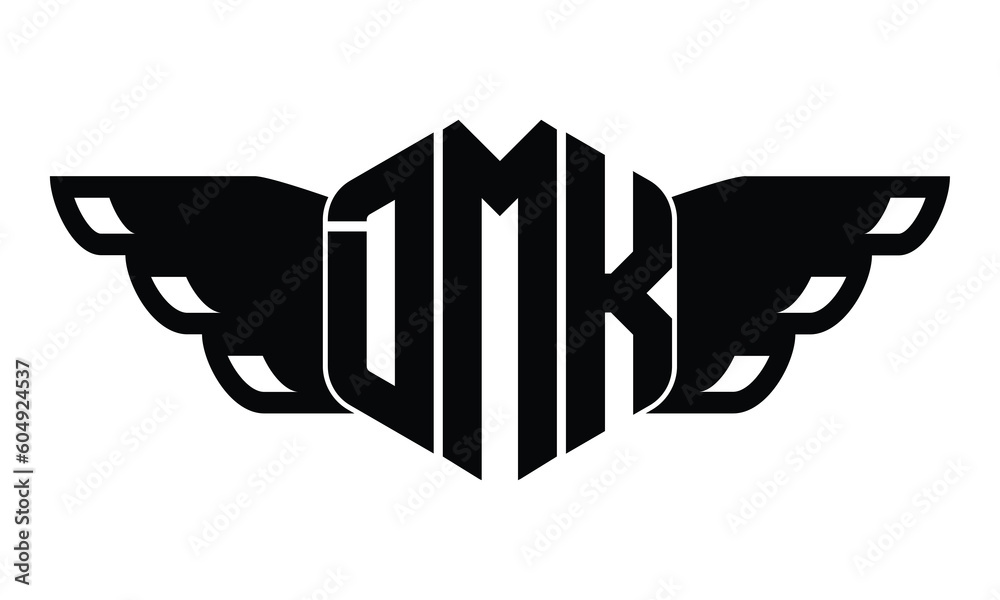 DMK three letter iconic logo design vector template. isolated, elegant ...