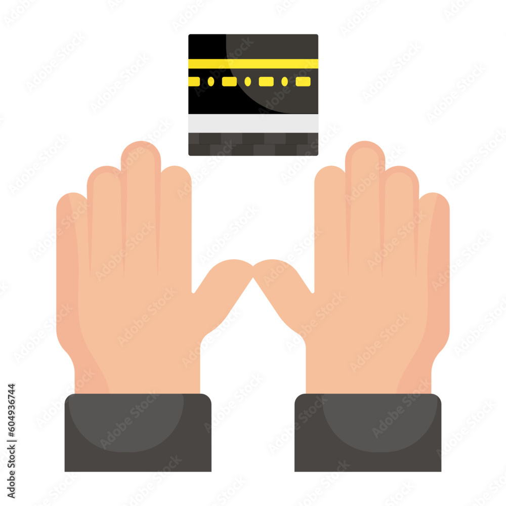 Raising hands for dua Vector color Icon Design, Eid al-Adha or Eid-ul ...