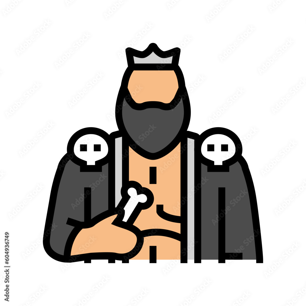 hades greek god mythology color icon vector. hades greek god mythology ...