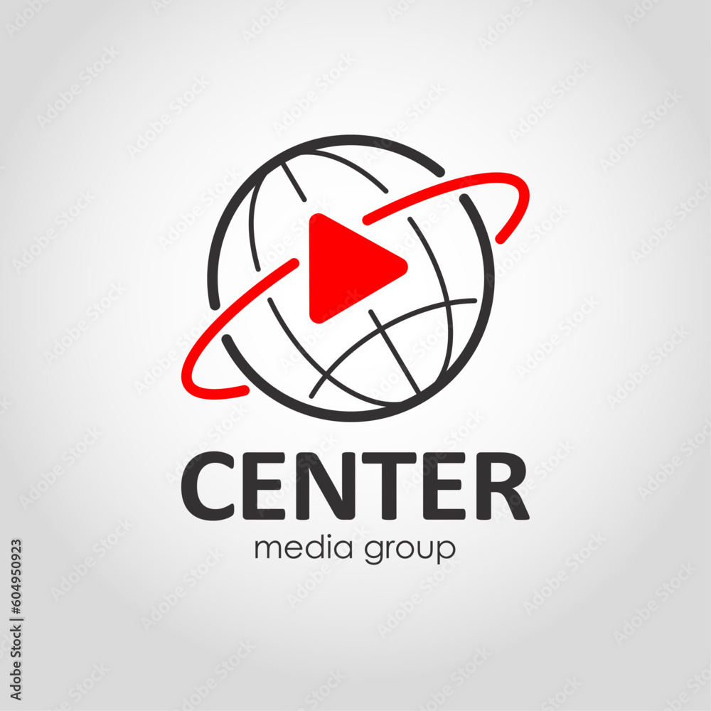 Mass media icon. Media company flat style logo. Concept of journalism ...