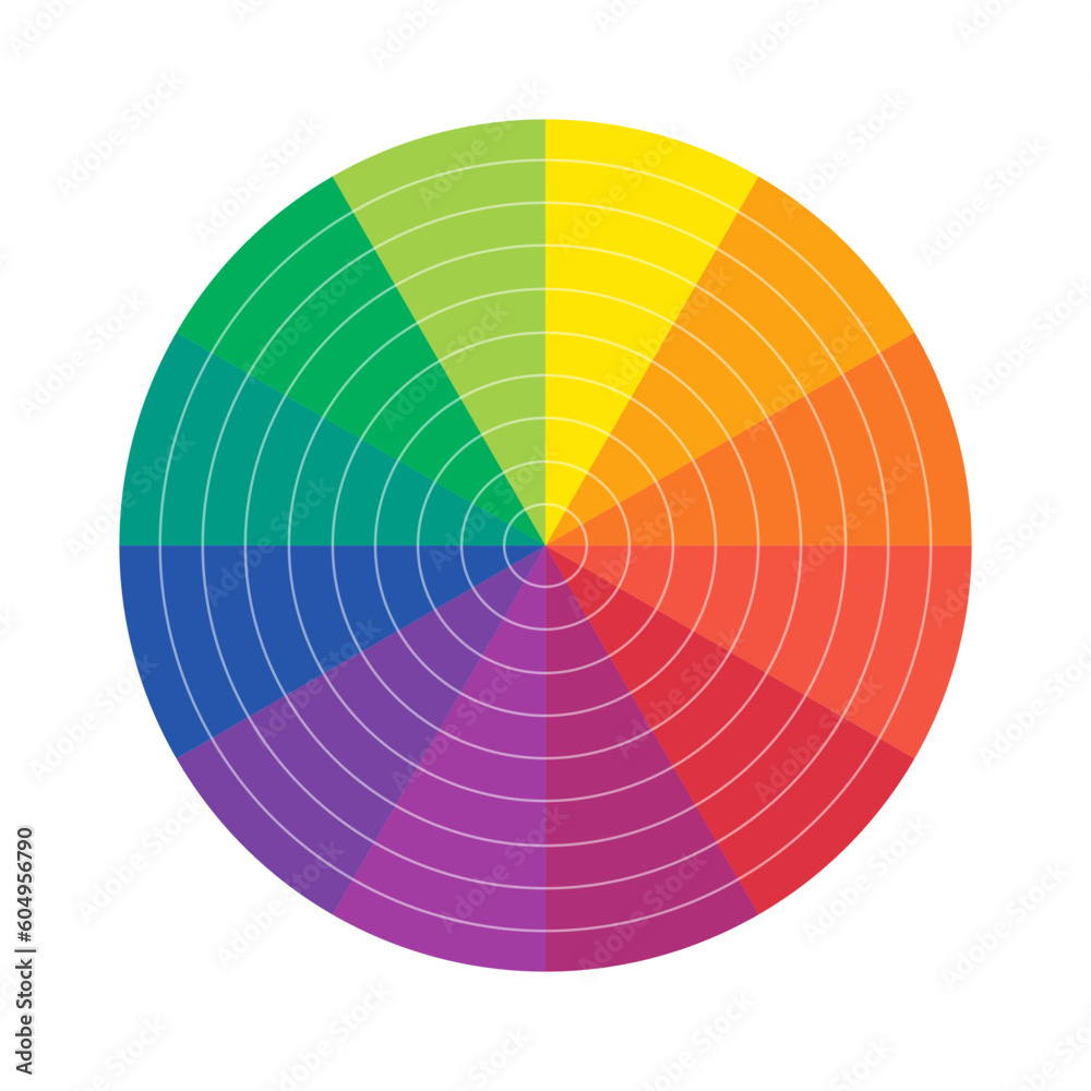 Vetor de Color wheel / Color Palette / Color Scheme do Stock | Adobe Stock