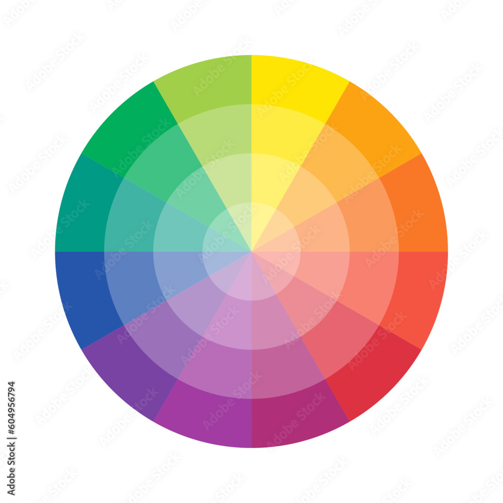 Color wheel / Color Palette / Color Scheme Stock Vector | Adobe Stock