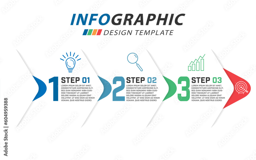 Timeline Creator infographic template. 3 Step timeline journey ...