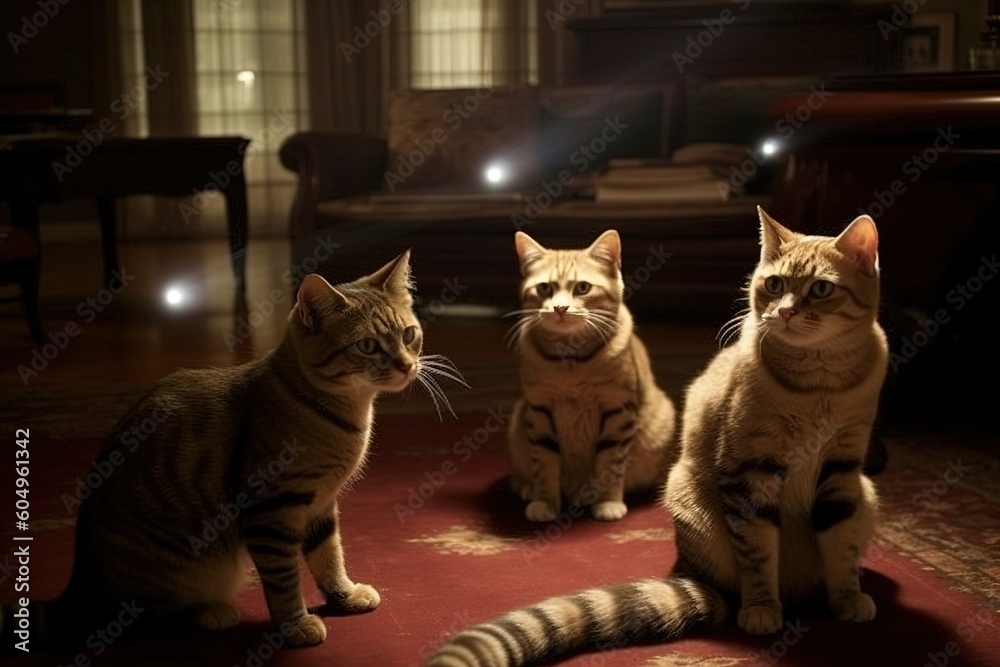 Group of cats forms a secret society dedicated to solving mysteries and ...