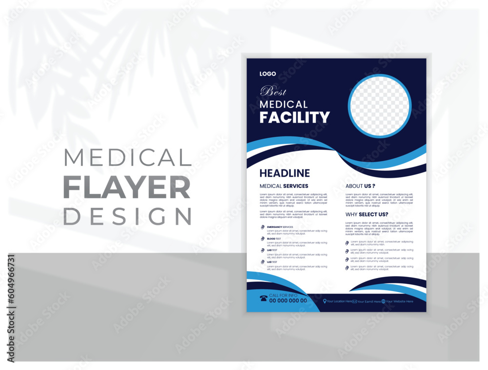 Modern Health care Flayer design. Creative Medical flayer design for ...