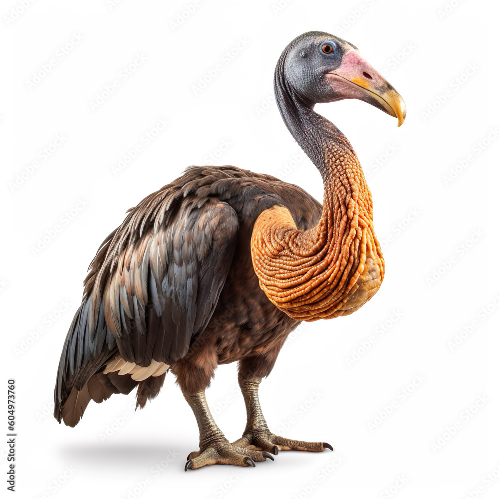 Dodo extinct bird Raphus cucullatus isolated on white background ...