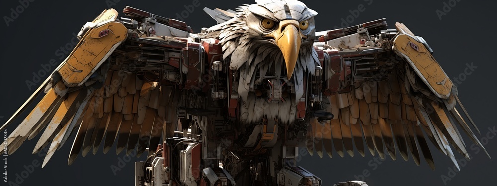 bird, transformer, eagle, robot, animal, nature, eagle, art, statue ...