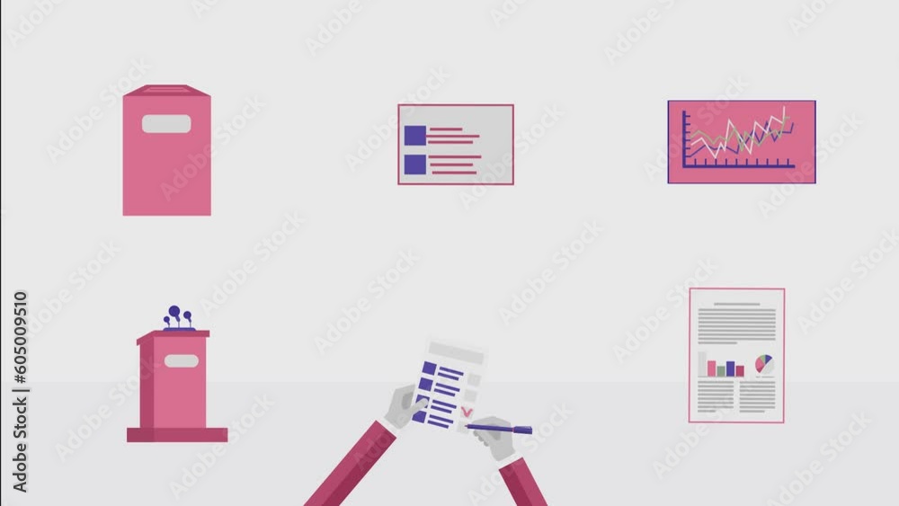 2d explainer animation infographics background for multipurpose use ...