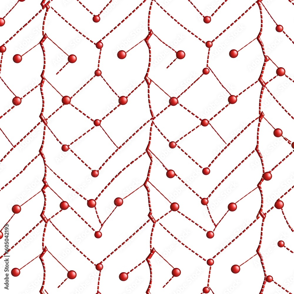 seamless illustration of Baseball Stitch pattern - A minimalist design ...