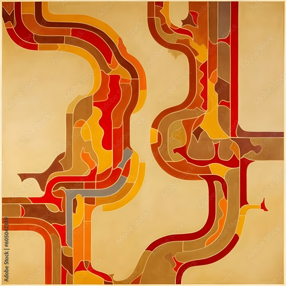 Silk Road - A minimalist design featuring a graphic of the ancient Silk ...