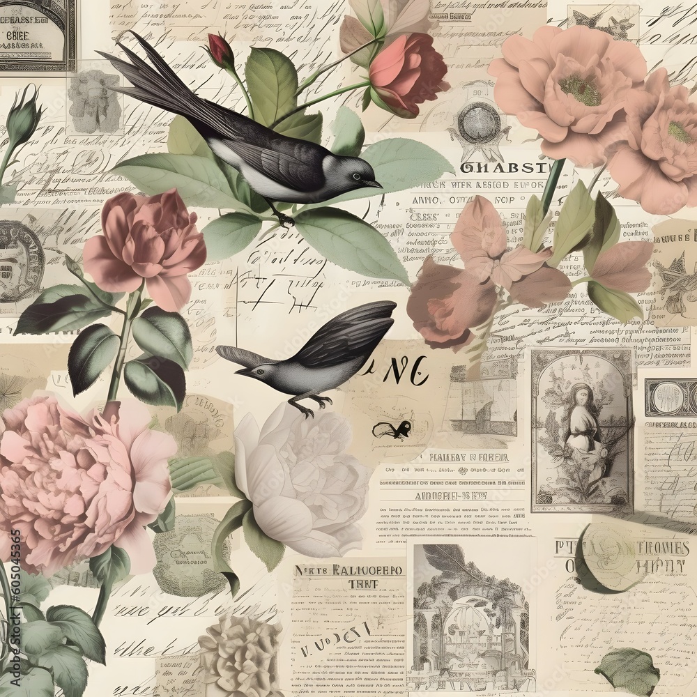 seamless illustration of Ephemera PNG elements featuring transparent ...