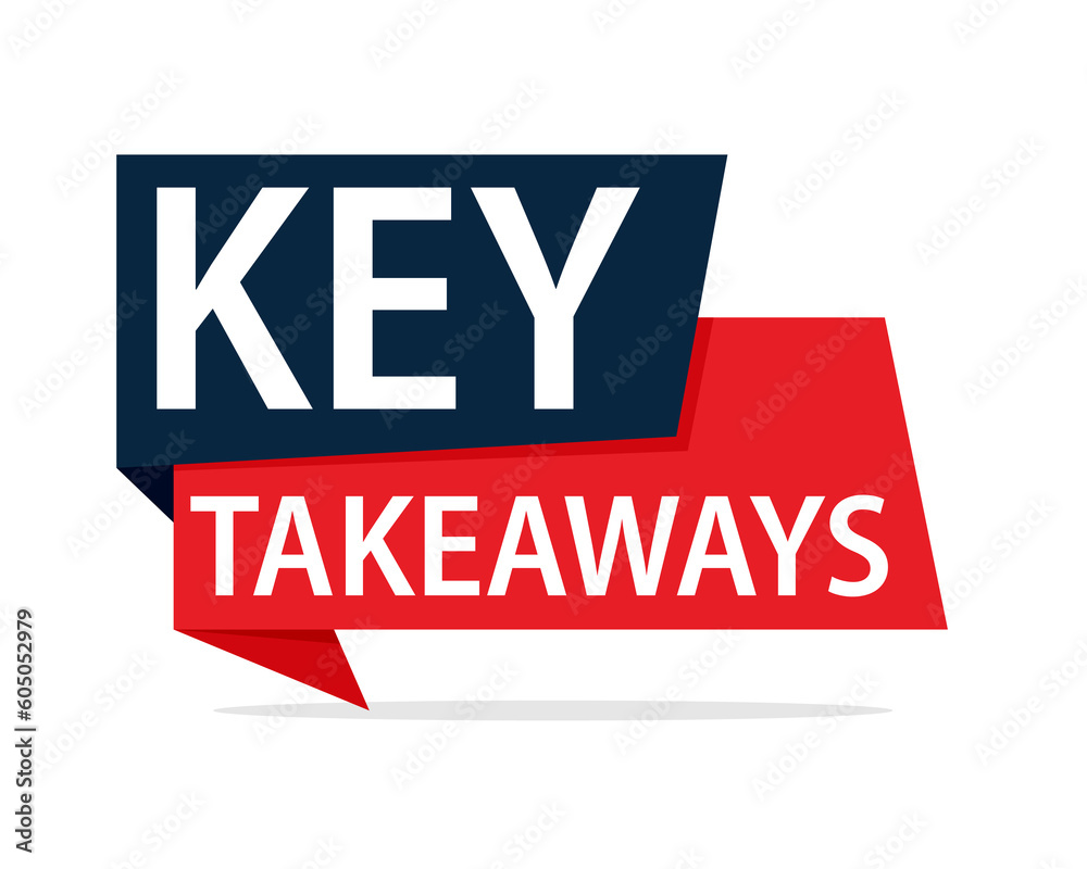 Key takeaways message origami icon. Clipart image isolated on white background Stock Vector ...