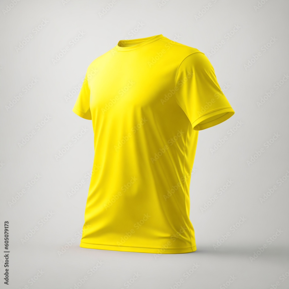 blank yellow t-shirt mockup design, AI generated. Stock Illustration ... blank yellow t-shirt mockup design, AI generated. Stock Illustration ...