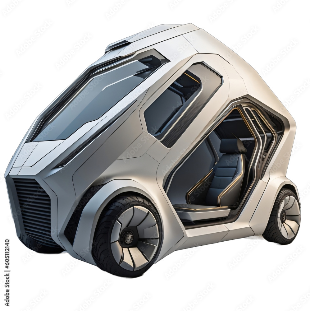 Future Car, EV Car, Future Clean Energy, isolated, transparent ...