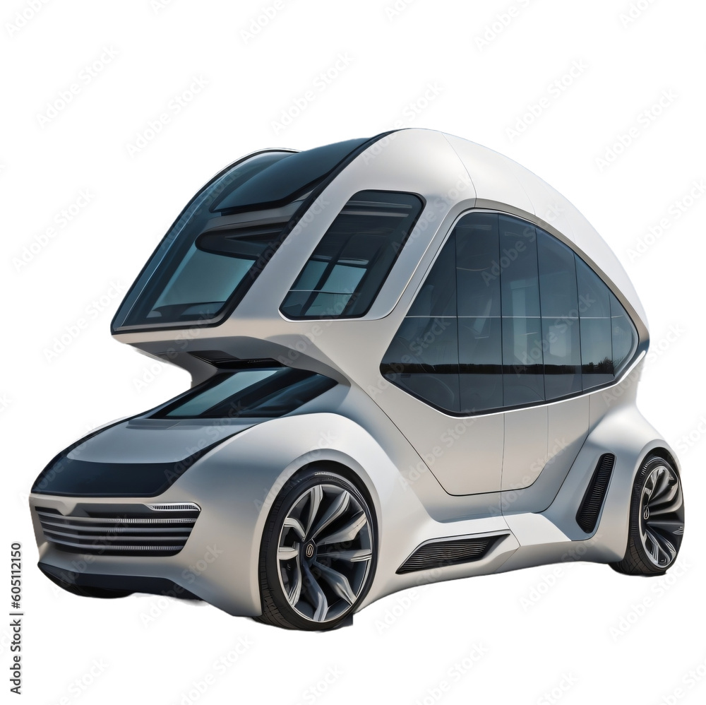 Future Car, EV Car, Future Clean Energy, isolated, transparent ...