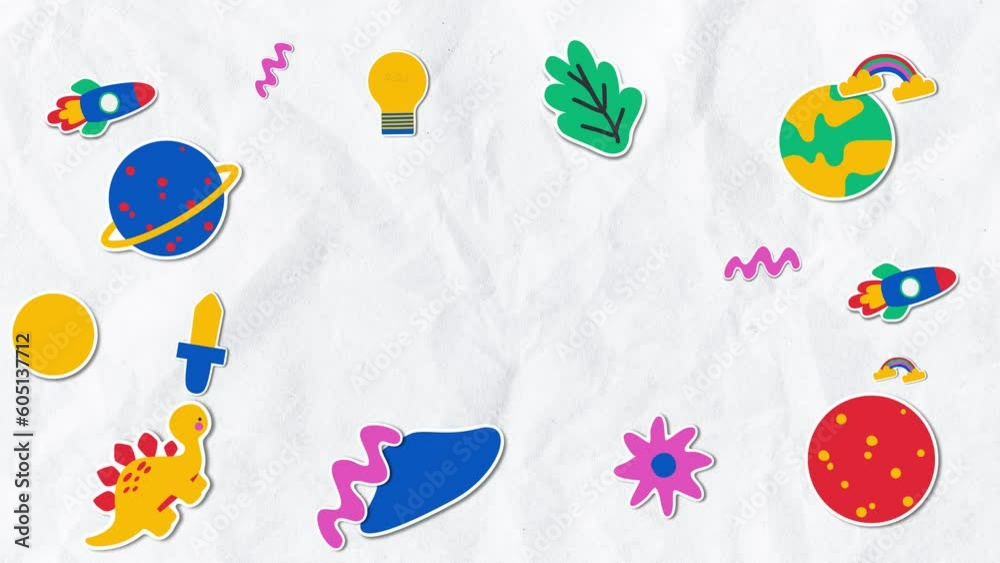 cute loop video backgrounds for kids video and kids birthday. with ...