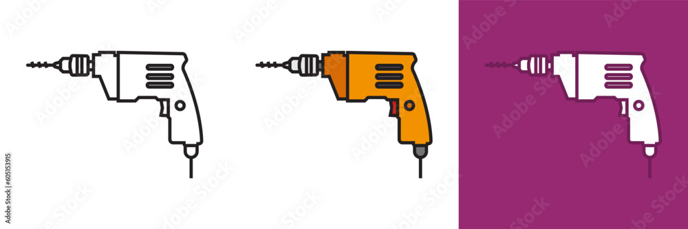 Drill Machine Icon, the drill machine icon represents a versatile and ...