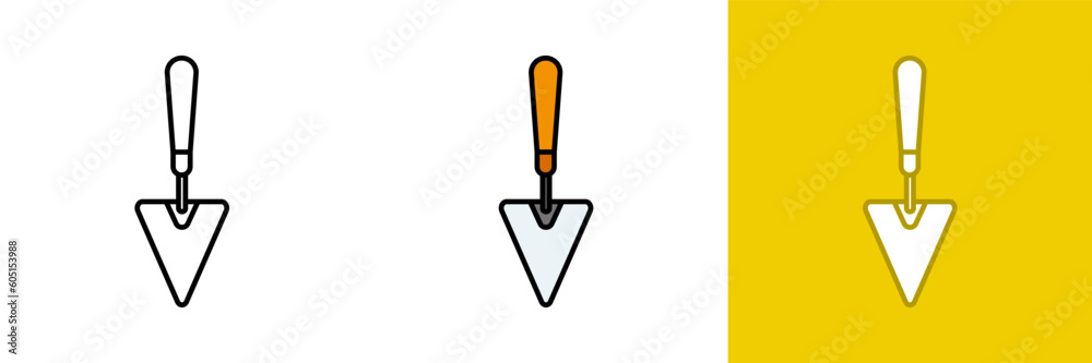 Trowel Icon, The trowel icon represents a versatile and precise tool ...