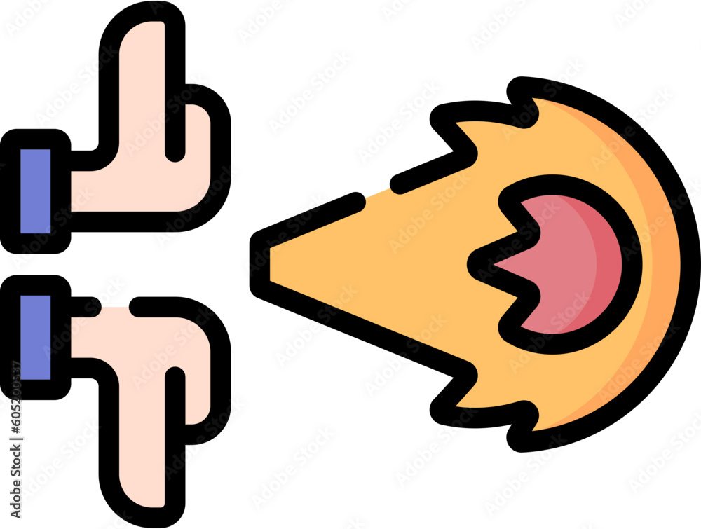 Fighting Game Icon. Fighting Game Vector illustration isolated on ...