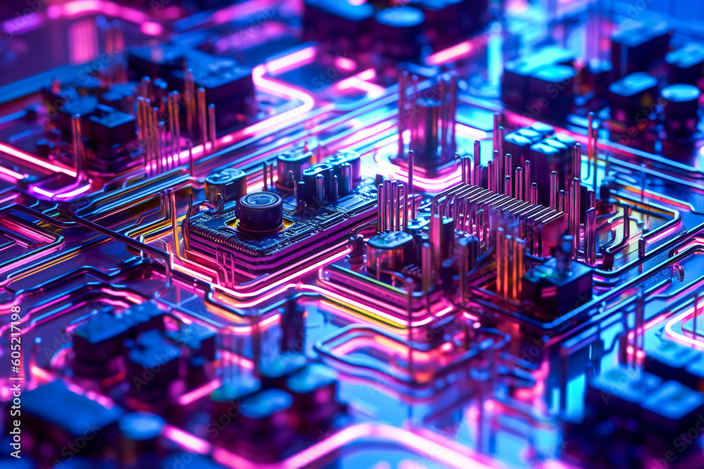 Illustration of a generic digital device. Advanced computing technology ...