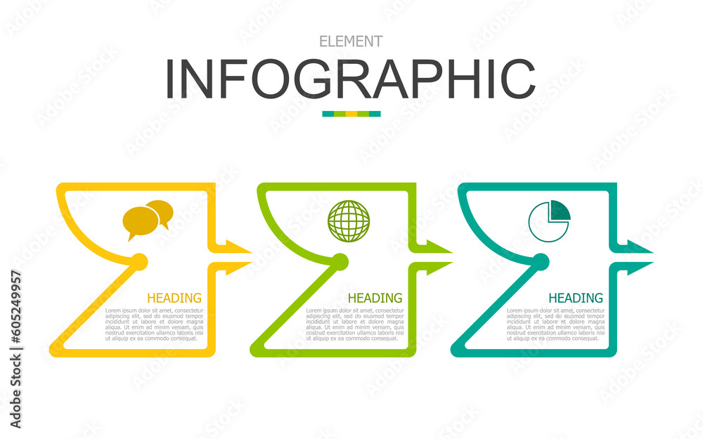vector infographic reverse letter R formed by two ways arrow lines ...