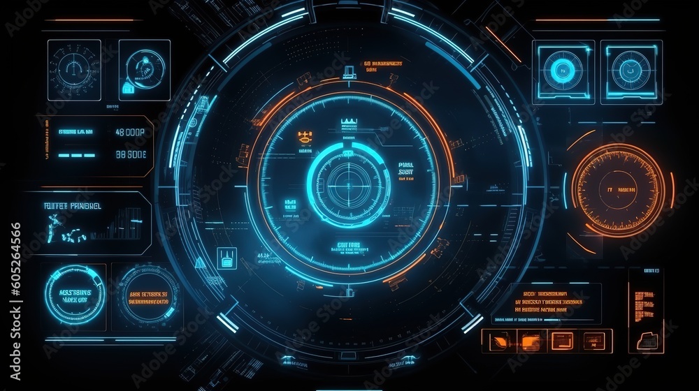 Set of Sci Fi Modern User Interface Elements.Hud,GUI for game ...