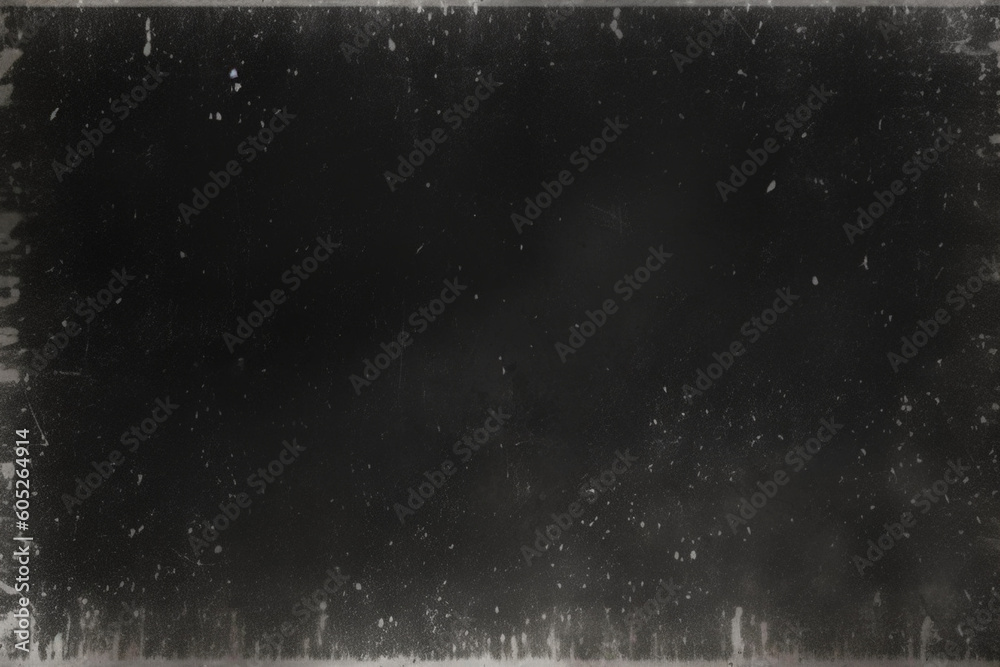 Abstract dirty or aging film, Dust particle and grain texture or dirt ...