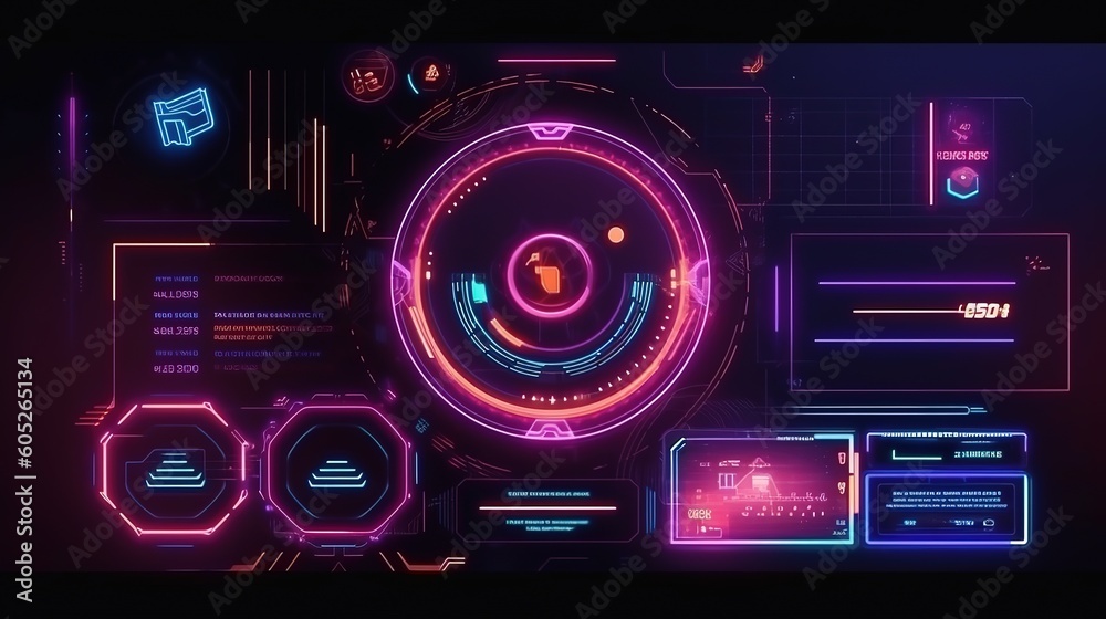 Futuristic Callouts titles in HUD style. Hud,GUI for game background ...
