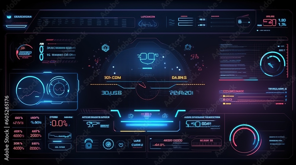 Futuristic Callouts titles in HUD style. Hud,GUI for game background ...