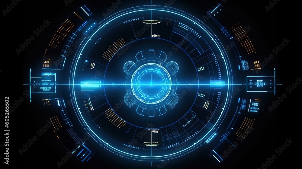 Abstract technology ui futuristic concept hud interface hologram ...