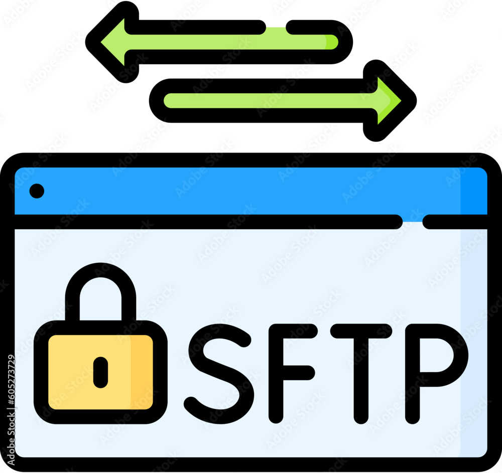 Sftp Icon. Sftp Vector illustration isolated on transparent background ... Sftp Icon. Sftp Vector illustration isolated on transparent background ...